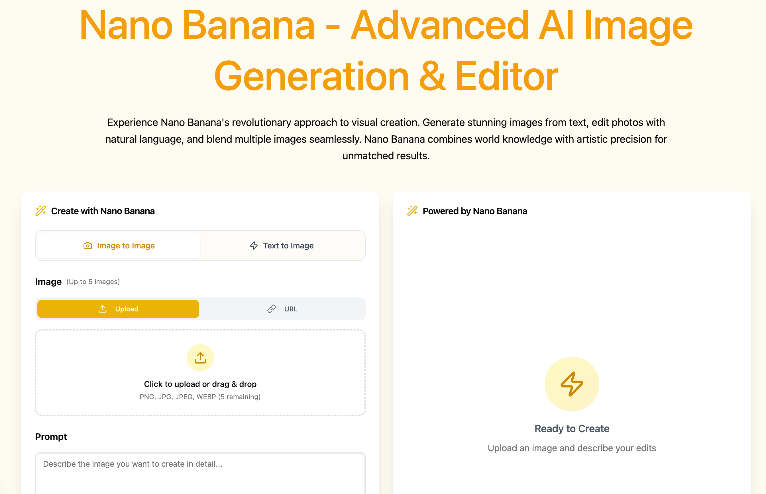 Nano Banana - Advanced AI Image Generation & Editor | Nano Banana